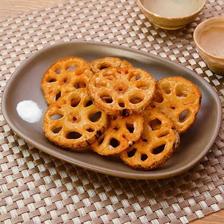 サクッと揚がる！ れんこんの素揚げのレシピ動画・作り方 | DELISH KITCHEN